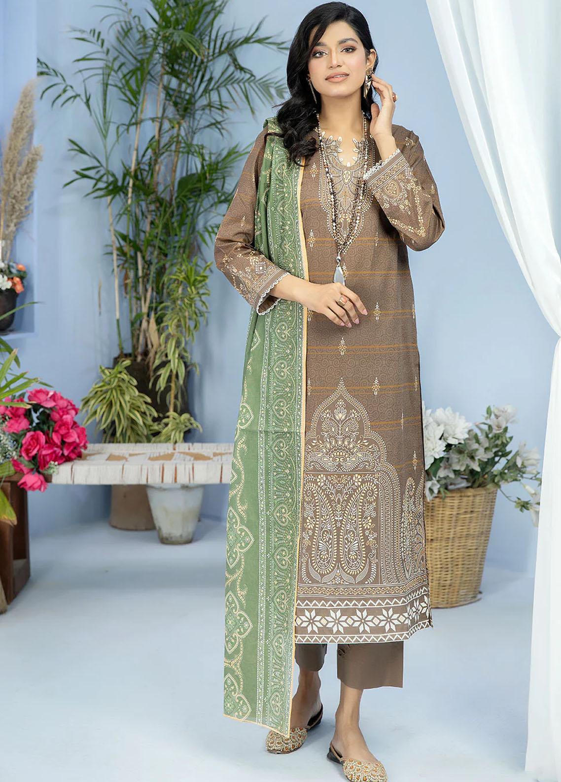 Safwa Printed Lawn Suits Unstitched 3 Piece SW23SP-V5 SSP-44 - Summer ...