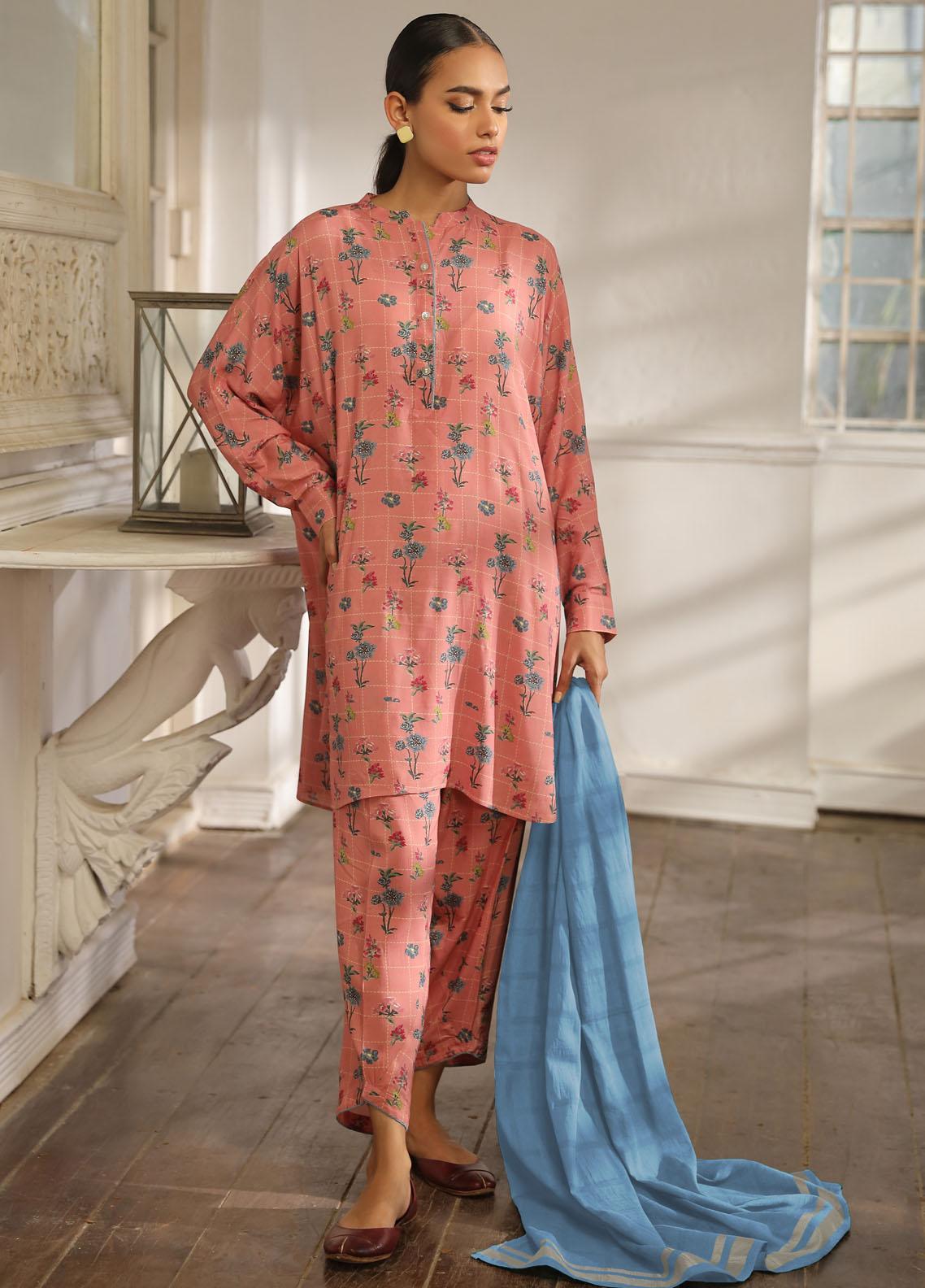 Sahar Printed Viscose Suits Unstitched 3 Piece SHR23VL AW-V1-23-02 - Winter Collection