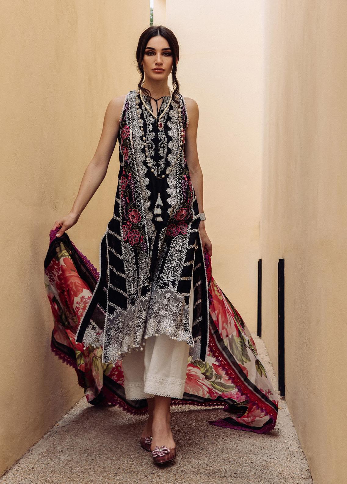 Saira Rizwan Embroidered Lawn Suits Unstitched 3 Piece SR23L SR-04 ...