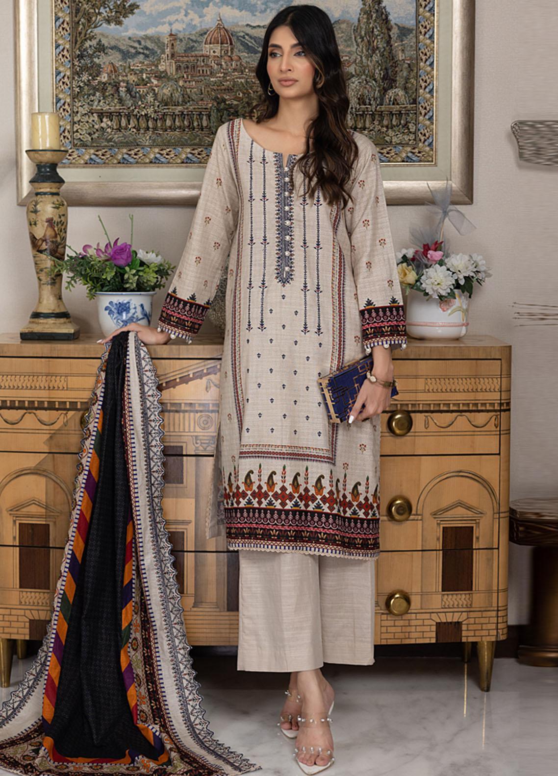 Salina By Regalia Textiles Embroidered Khaddar Suits Unstitched 3 Piece ...