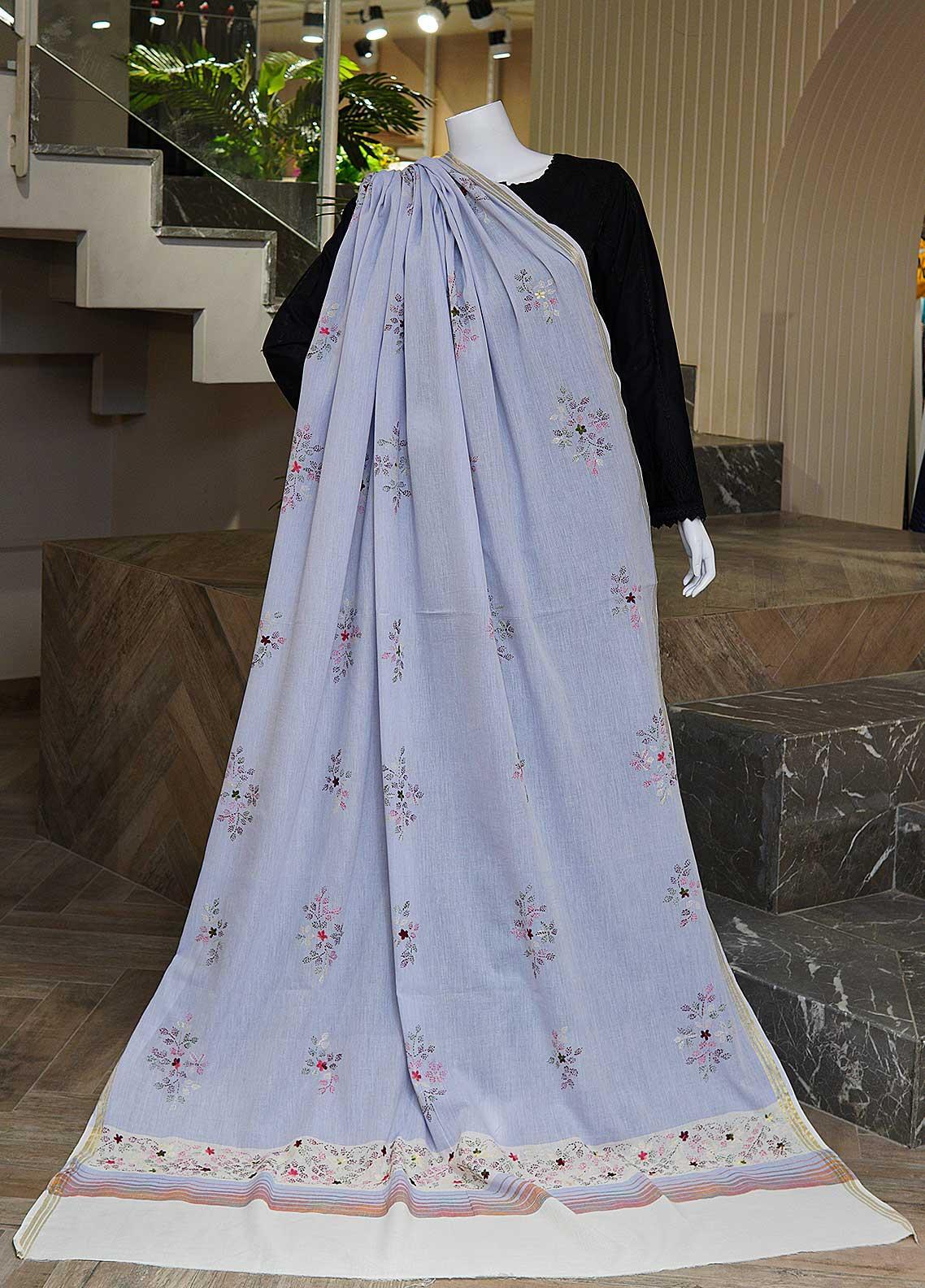 Sanaulla Exclusive Range Cotton Embroidered Chaddar D-04 Multi8 ...