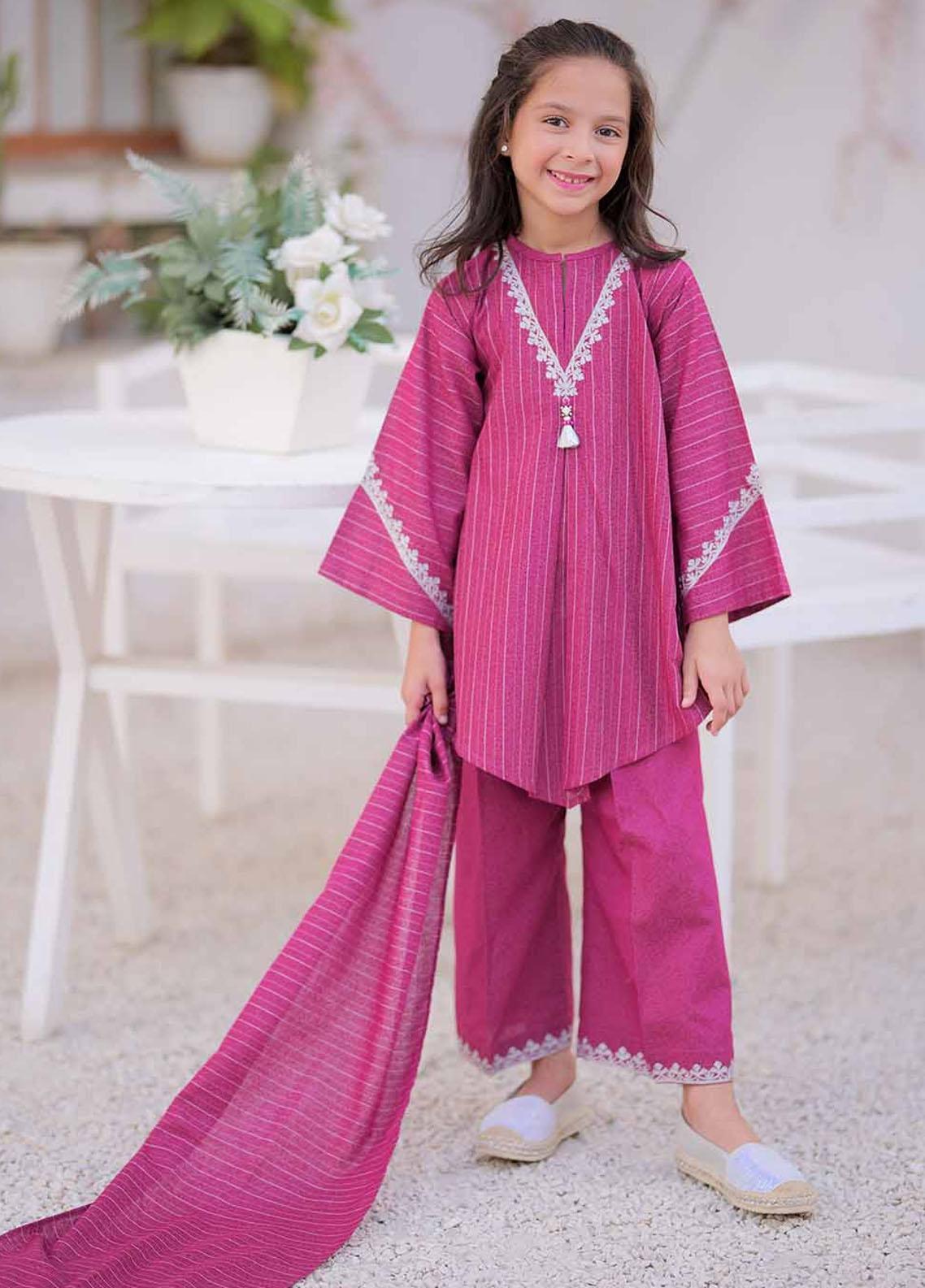 Senorita Karandi Casual 3 Piece Suit for Girls - KAD-02485