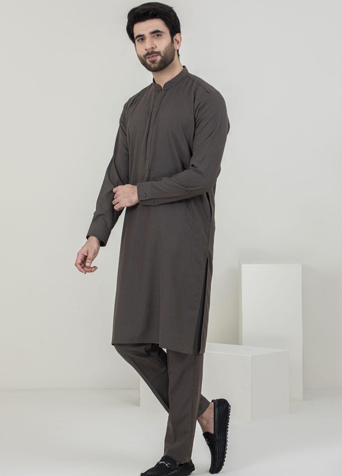 Buy Stylish Wash N Wear Formal Kameez Shalwar for Men - TF-1060 Dark ...