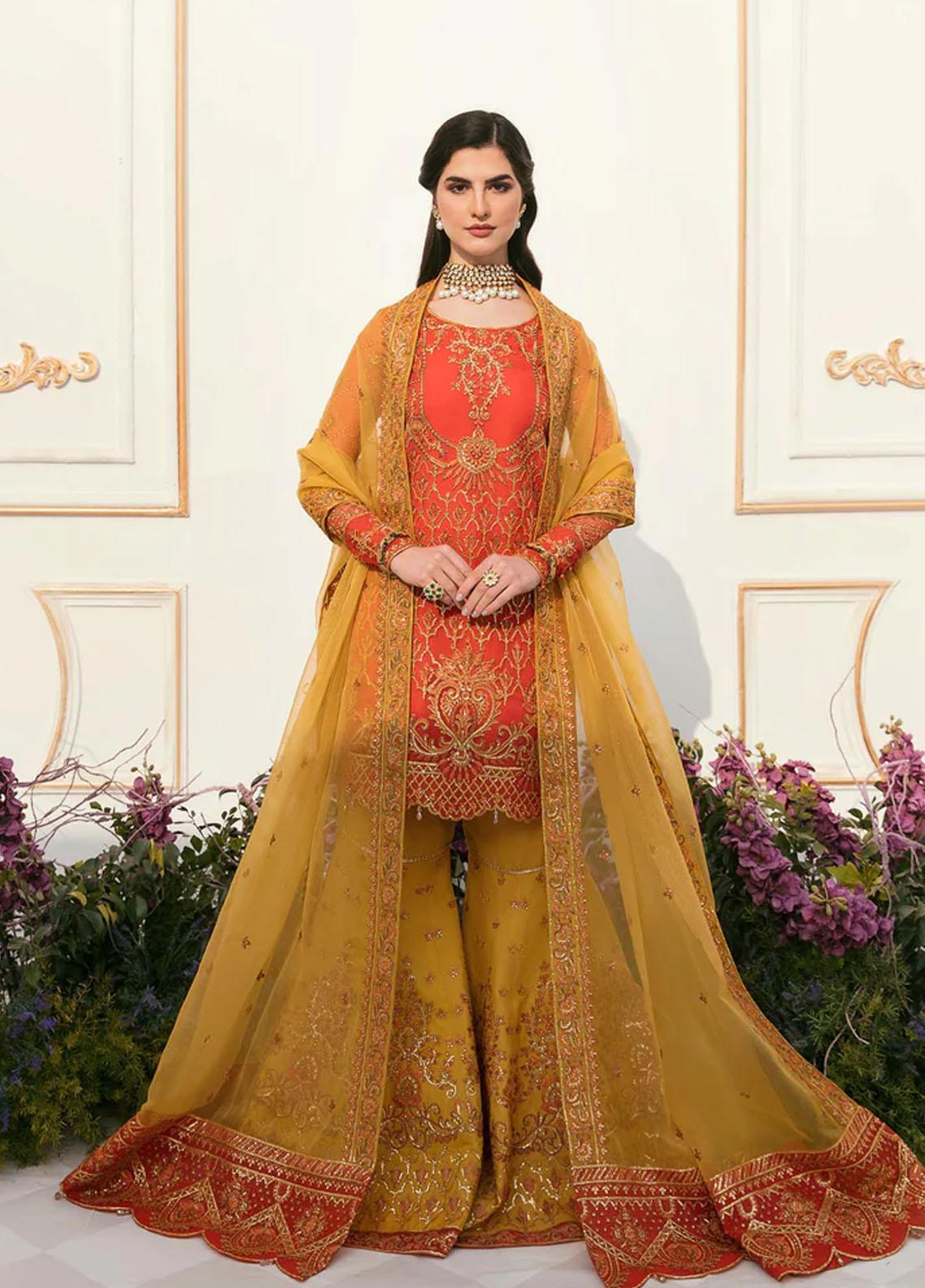 Sylvia By Akbar Aslam Embroidered Organza Suits Unstitched 4 Piece ...