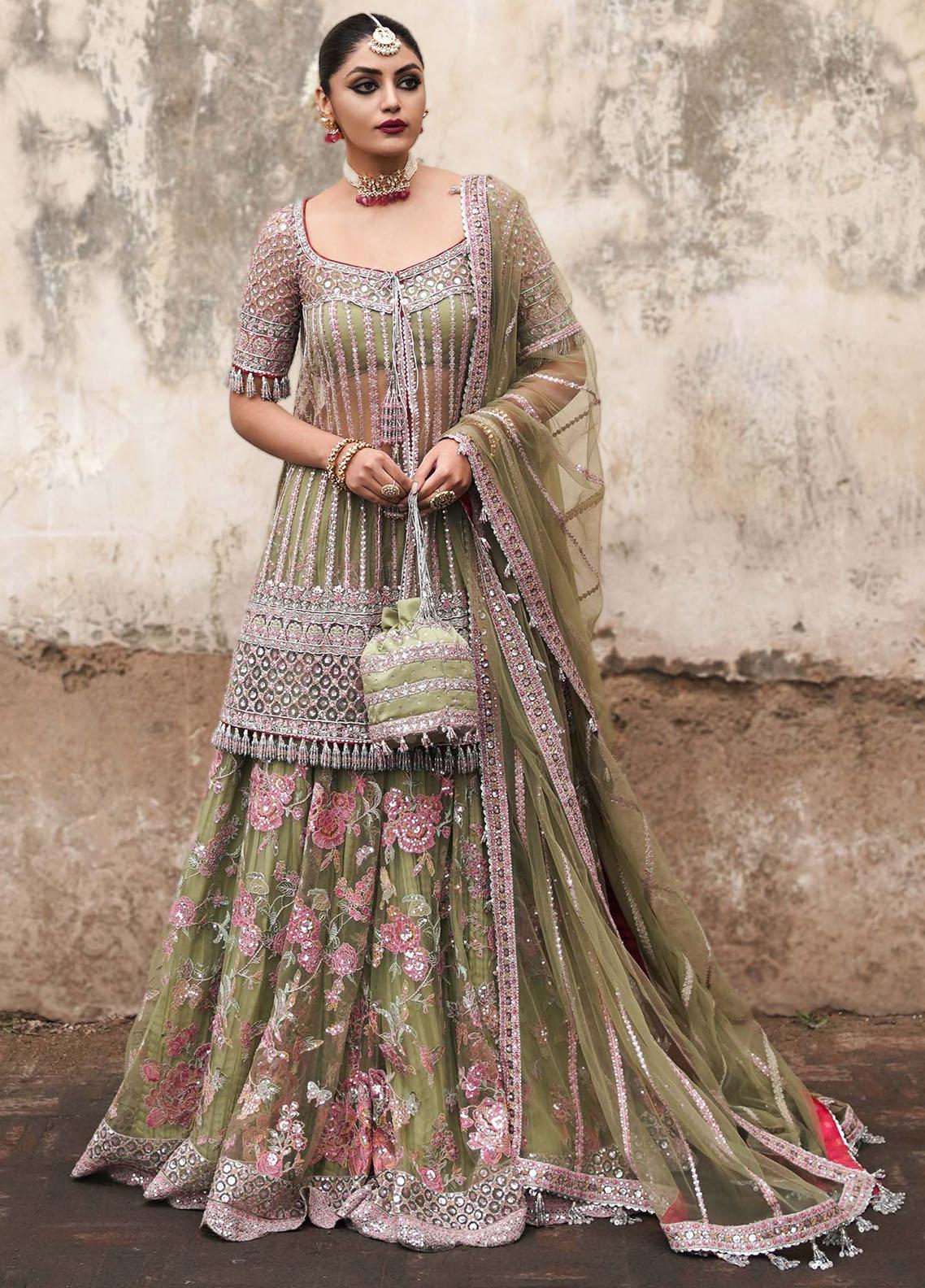 Tammam By Hussain Rehar Embroidered Net Suits Unstitched 3 Piece HRR23T ...