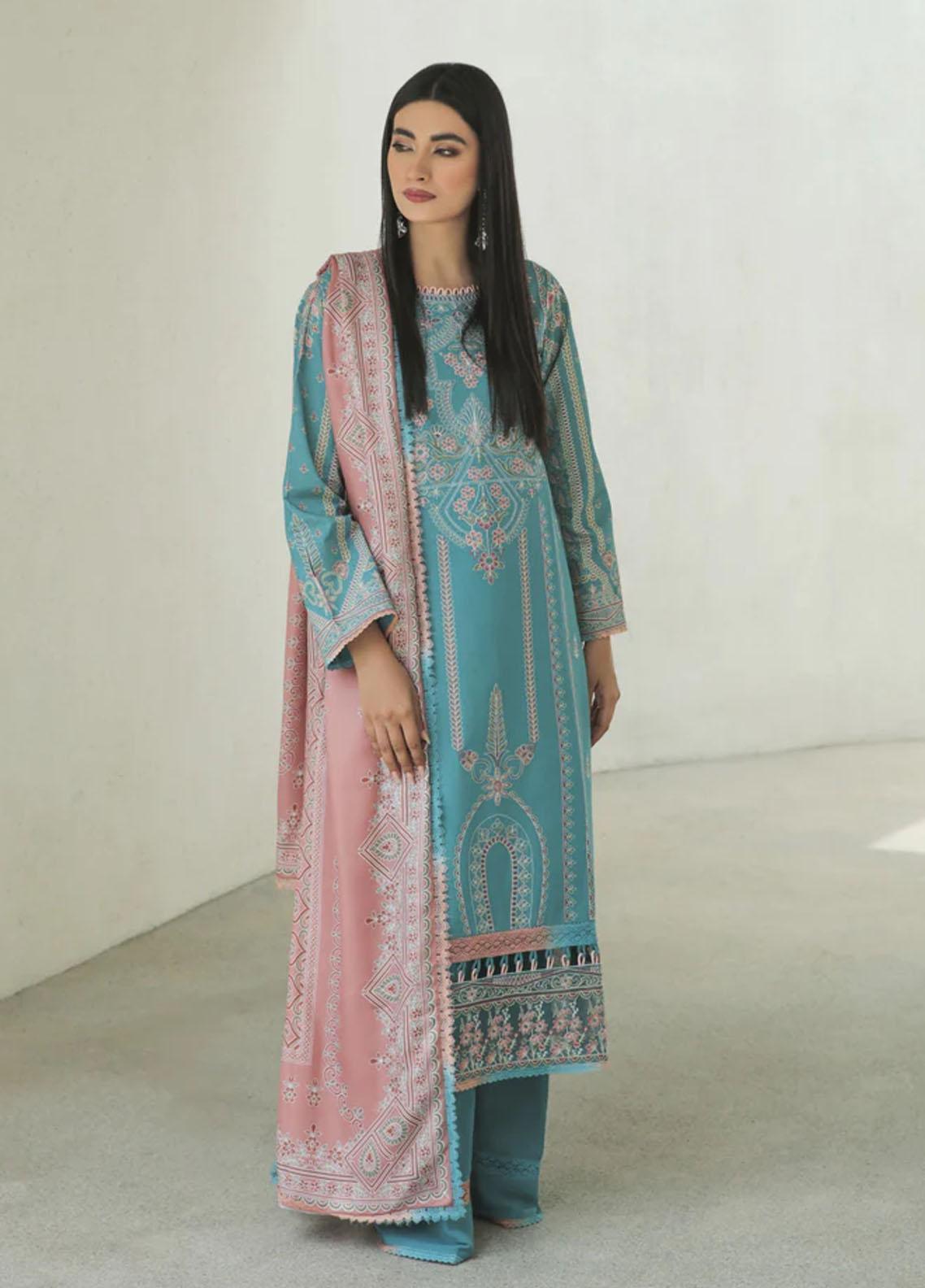 Tehzeeb By Aabyaan Embroidered Karandi Suits Unstitched 3 Piece ABY22T ...
