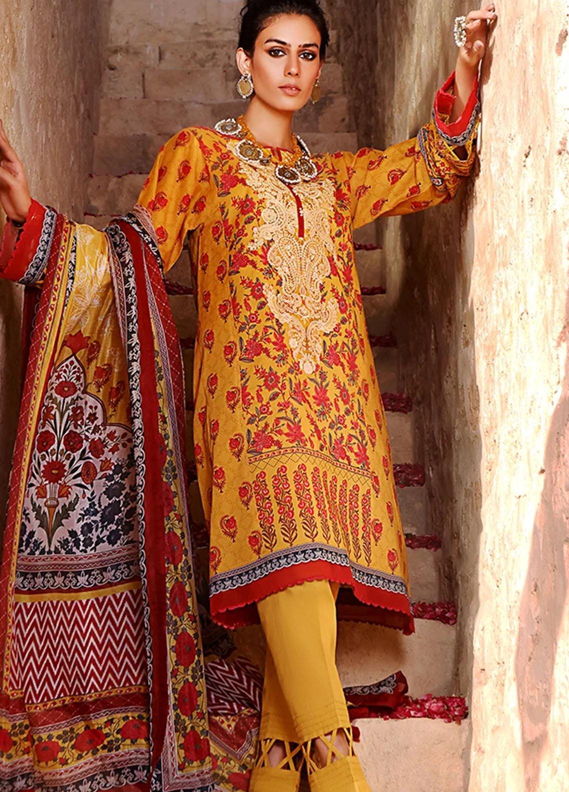 Threads & Motifs Embroidered Lawn Suits Unstitched 2 Piece THM21U 7266 ...