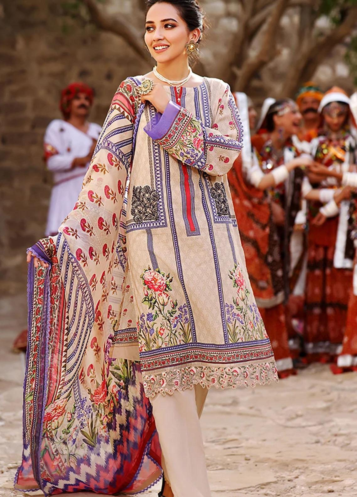 Threads & Motifs Embroidered Lawn Suits Unstitched 2 Piece THM21U 7253 ...