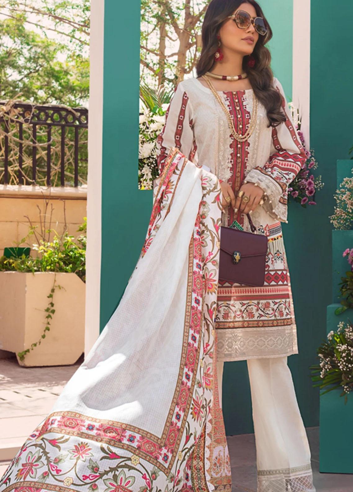 Threads & Motifs Embroidered Lawn Suits Unstitched 3 Piece THM21U 6728 ...