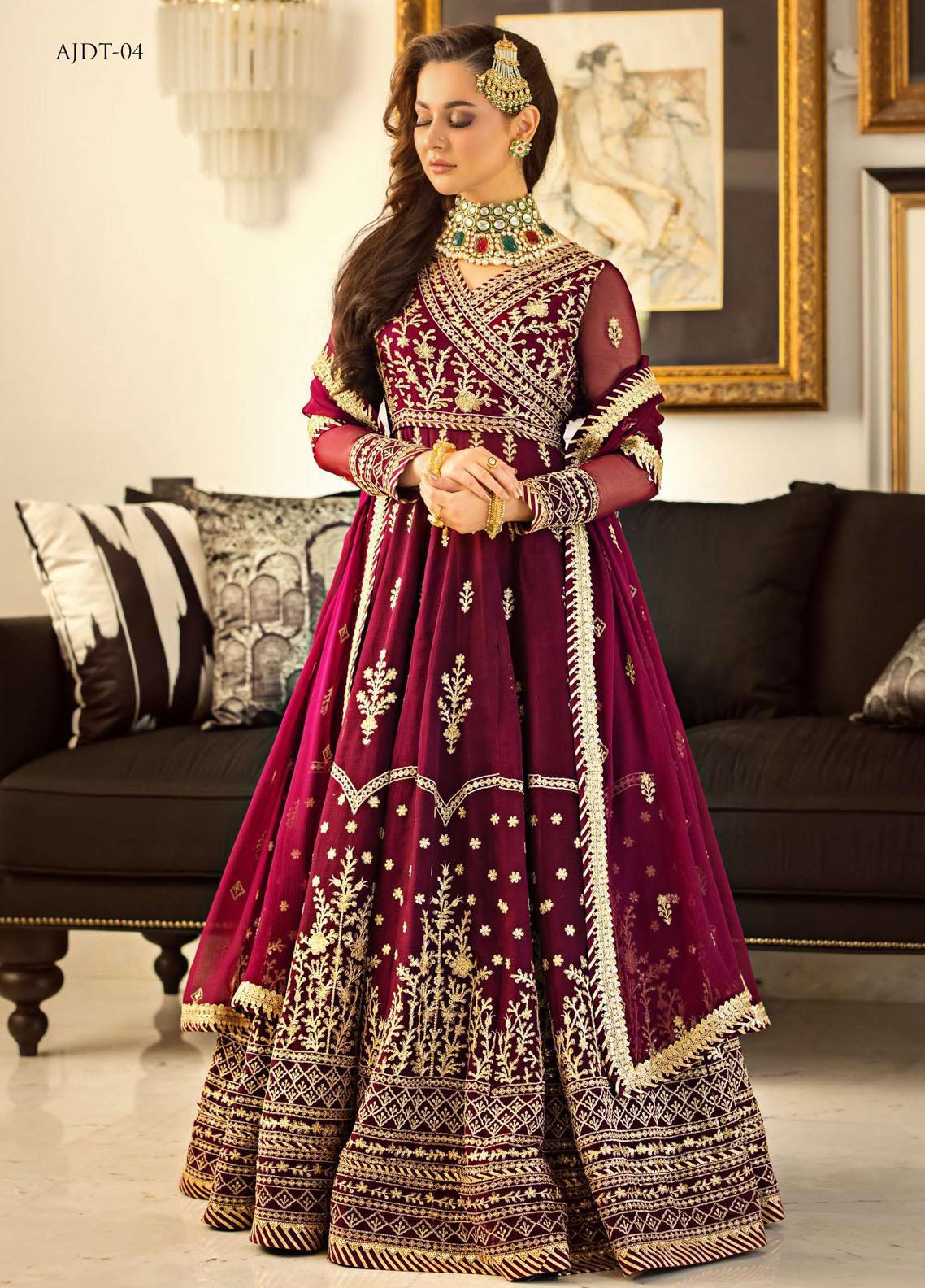 Vasl-e-Yaar By Asim Jofa Embroidered Chiffon Suits Unstitched 3 Piece ...