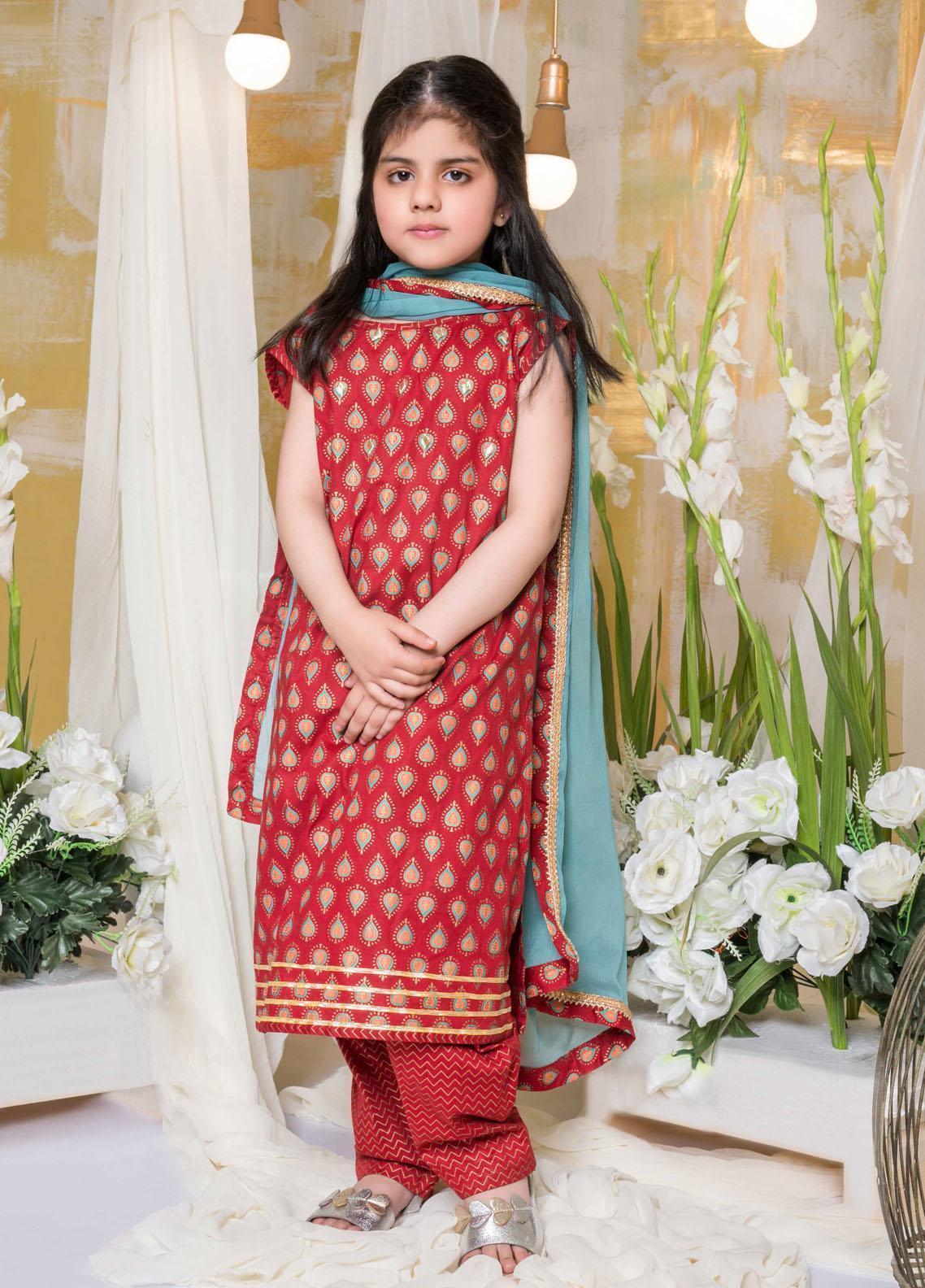 House of Vasli Festive 3 Piece Suit for Girls - VKG002