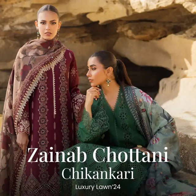 Zainab Chottani Chikankari Luxury Unstitched Collection 2024 - Sanaulla ...