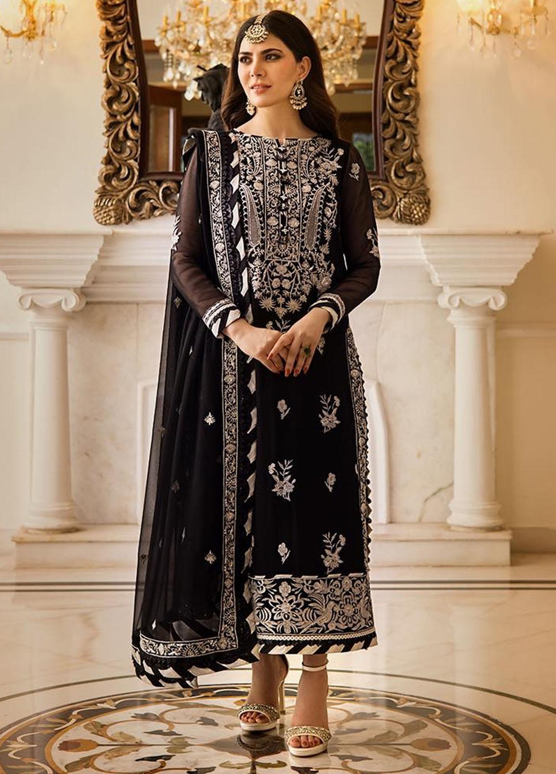 Zari Sitara By Asim Jofa Embroidered Chiffon Suits Unstitched 3 Piece ...
