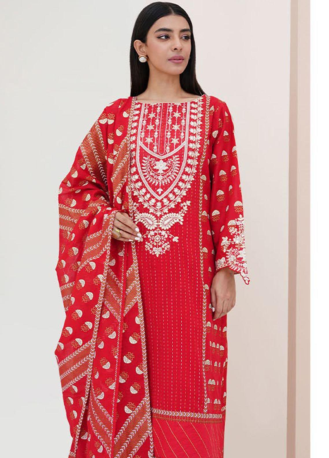 Zellbury Embroidered Lawn Suits Unstitched 3 Piece ZB23L-V4 WUS23E30195 ...