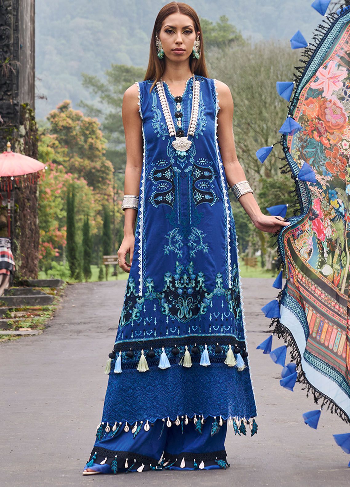 Zoha by Ansab Jahangir Embroidered Lawn Suits Unstitched 3 Piece ANJ24Z ...