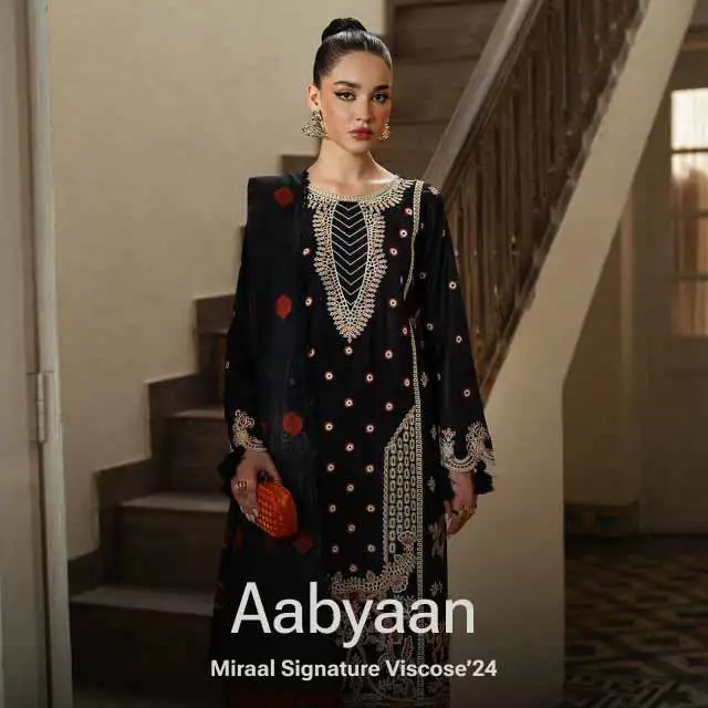 Miraal By Aabyaan Signature Viscose Collection 2024 | Sanaulla Store