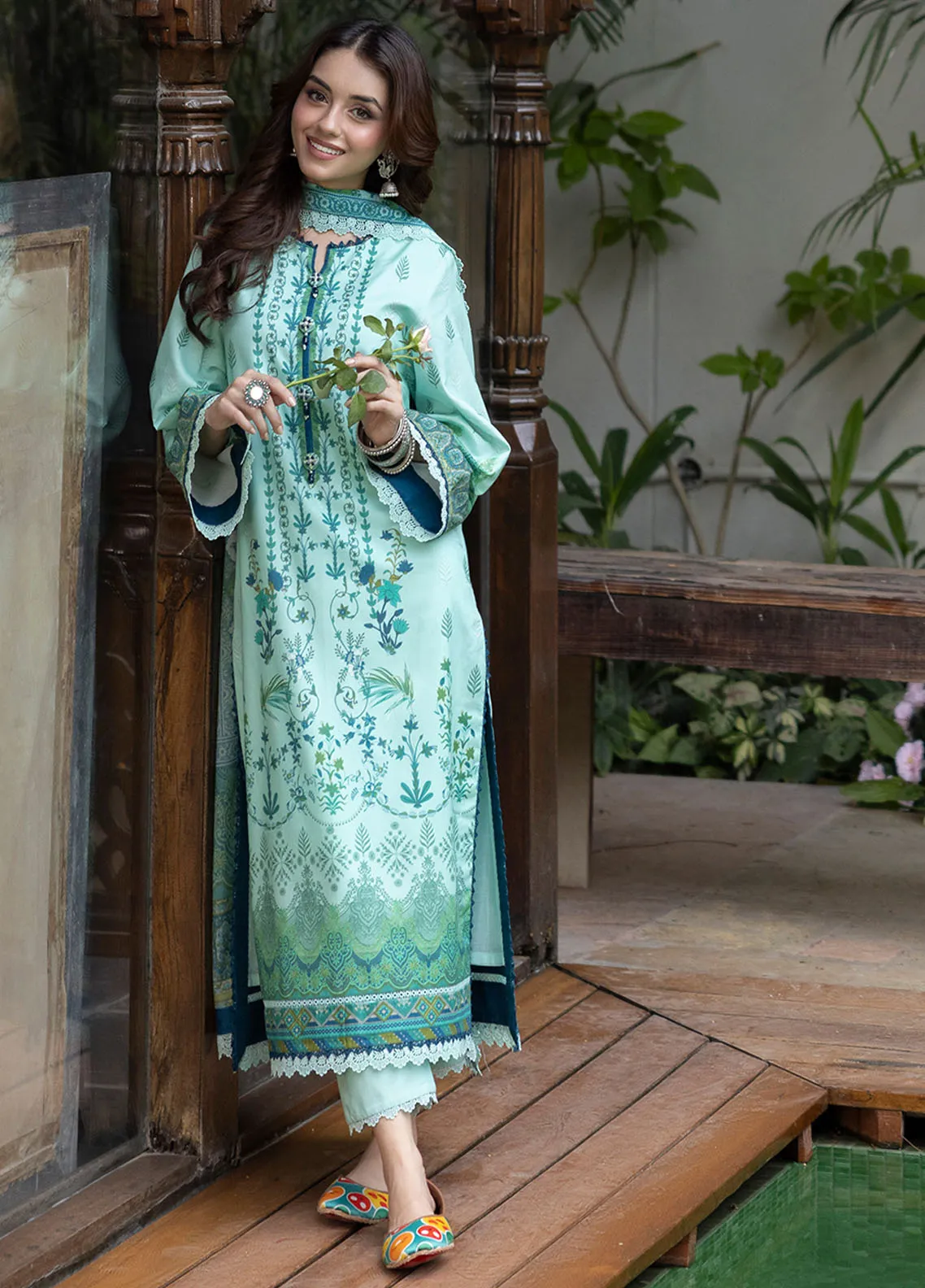 3 Piece Printed Unstitched Suits from Asim Jofa Unstitched Basic Print Collection 2024 AJGB-03