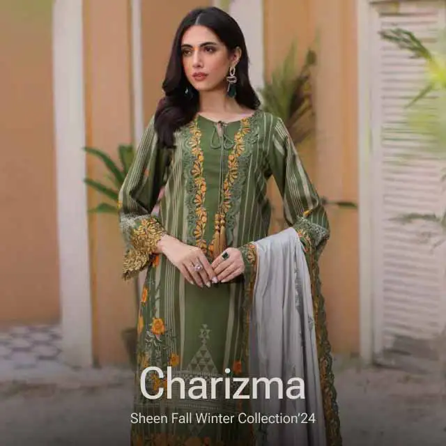 Sheen By Charizma Unstitched Fall Winter Collection 2024 | Sanaullah Store