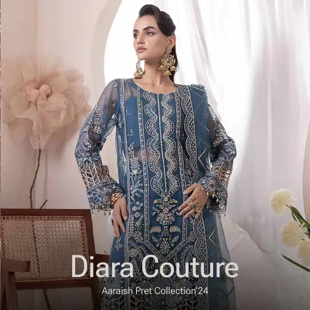 Diara Couture Aaraish Pret Collection 2024 - Sanaulla Store