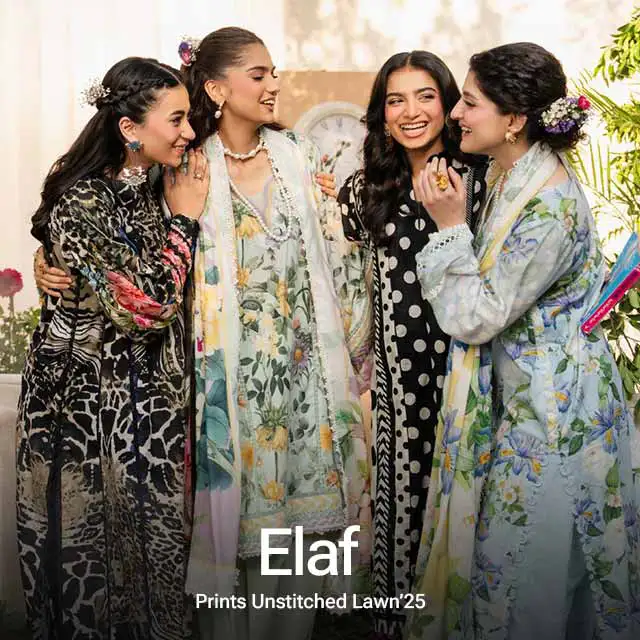 Elaf Prints Unstitched Lawn Collection 2025 - Sanaulla Store