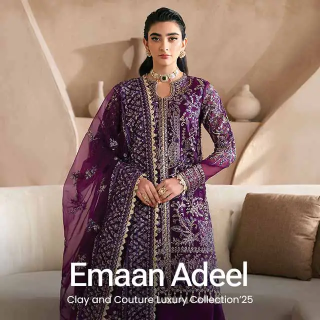 Emaan Adeel Clay and Couture Luxury Unstitched Collection 2025 - Sanaulla Store