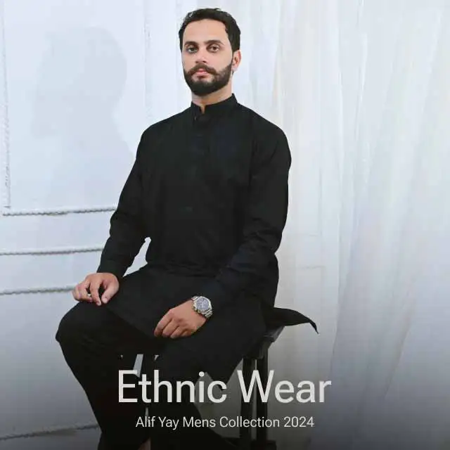 Ethnic Wear by Alif Yay Mens Collection 2024 | Sanaulla Store