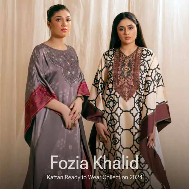 Fozia Khalid Kaftan Ready to Wear Collection 2024 - Sanaulla Store