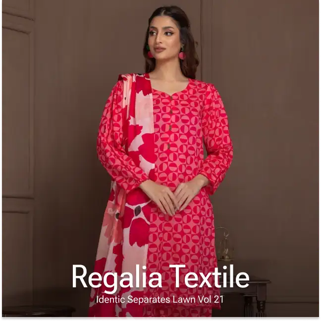 Identic Separates By Regalia Textile Lawn Collection 2024 Vol-21 ...
