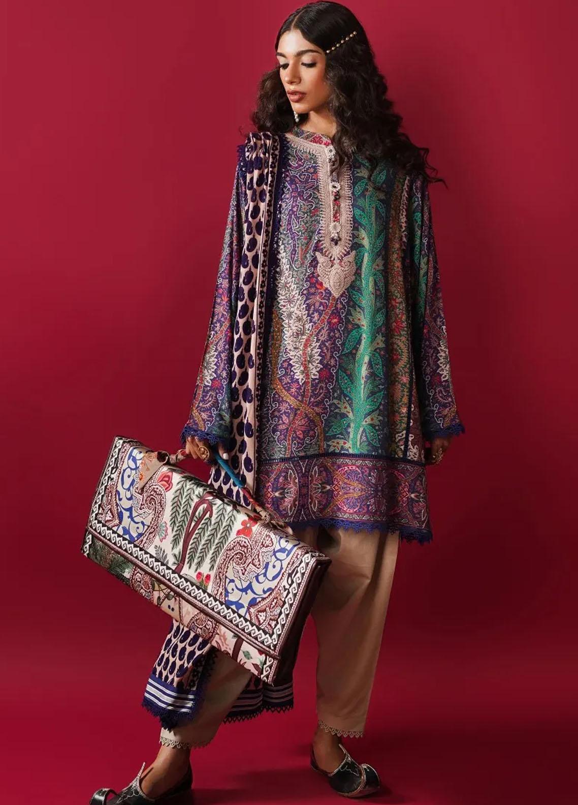 Mahay By Sana Safinaz Embroidered Linen Suits Unstitched 2 Piece ...