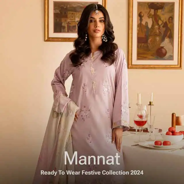Mannat Ready To Wear Festive Collection 2024 | Sanaulla Store