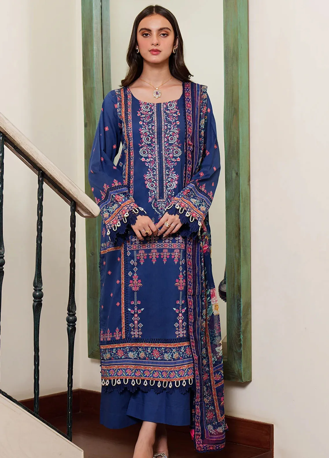 3 Piece Embroidered Unstitched Suits from Meerak Unstitched Summer Wine ...