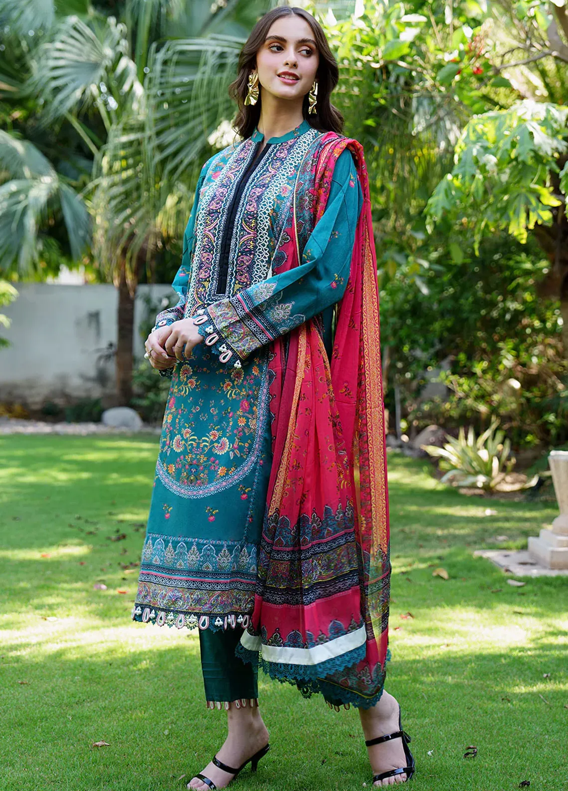 3 Piece Embroidered Unstitched Suits from Meerak Unstitched Summer Wine ...