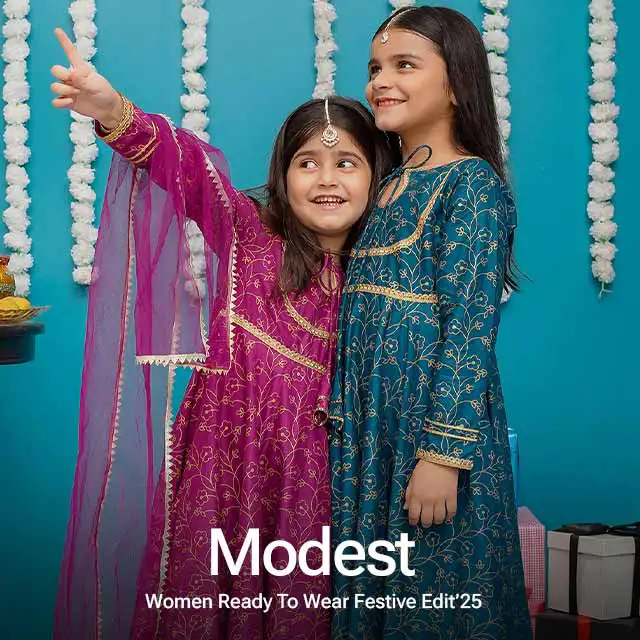 Modest Girls Ready To Wear Festive Edit 2025 | Sanaulla Store