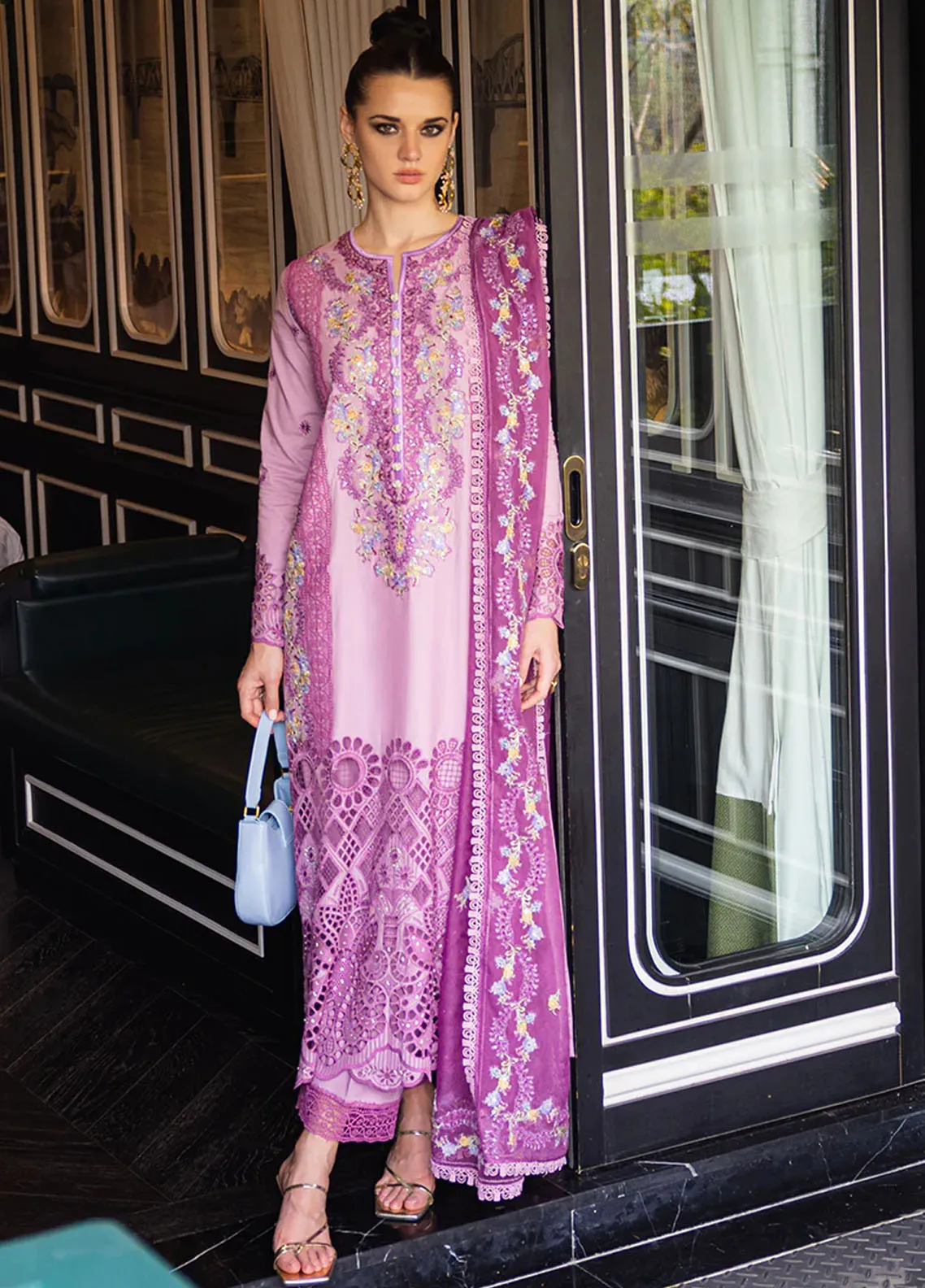 Orient Express By Mushq Embroidered Lawn Suits Unstitched 3 Piece MQ24OE D-01 Elodie - Luxury ...