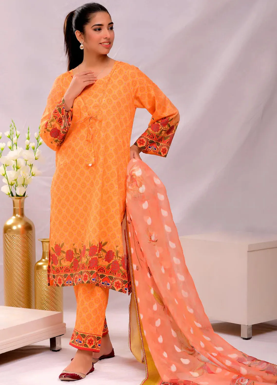 3 Piece Printed Unstitched Suits from Popular Style Unstitched NSM Lawn ...