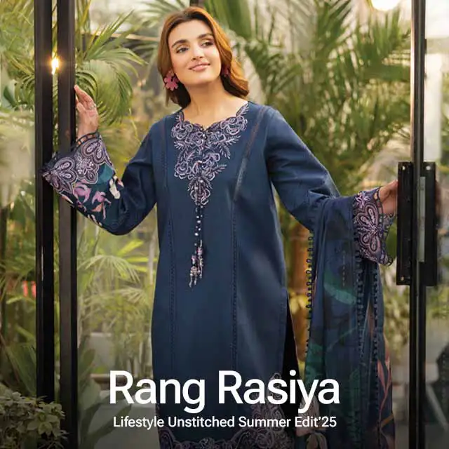 Rang Rasiya Lifestyle Unstitched Summer Edit 2025 - Sanaulla Store