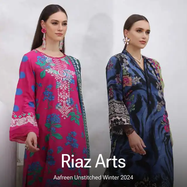 Riaz Arts Aafreen Unstitched Winter Collection 2024