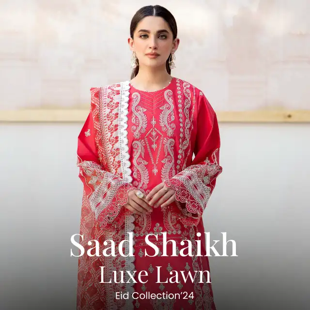 Saad Shaikh Luxury Eid Lawn Collection 2024 | Sanaullah Store
