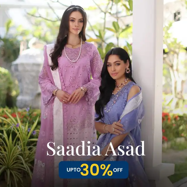 Saadia Asad Luxury Chikankari Lawn 2024 - Sanaulla Store