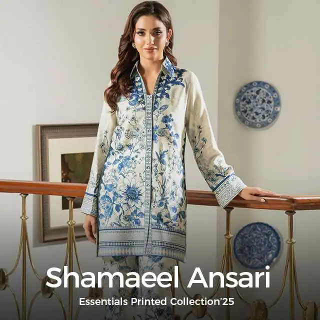 Essentials by Shamaeel Ansari Printed Collection 2025 | Sanaulla Store