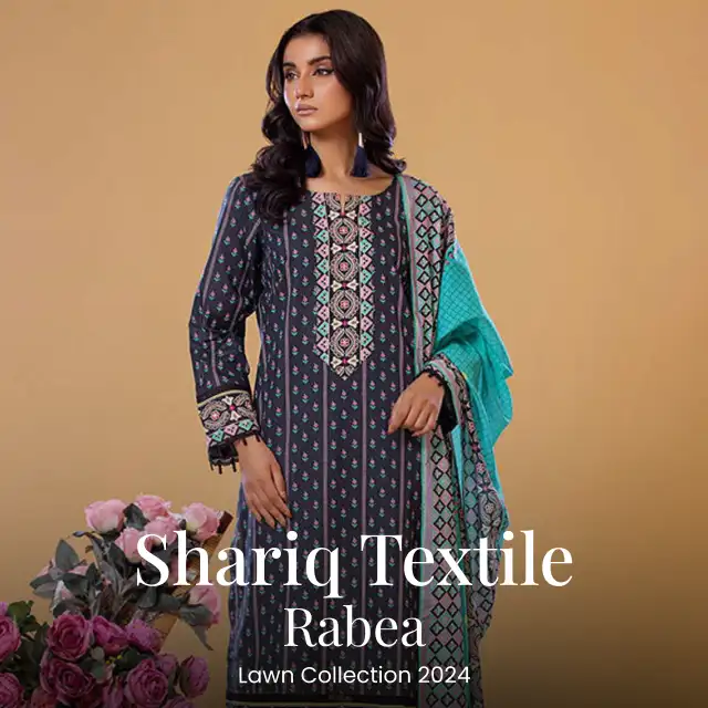 Rabea By Shariq Textile Lawn Collection 2024 | Sanaullah Store