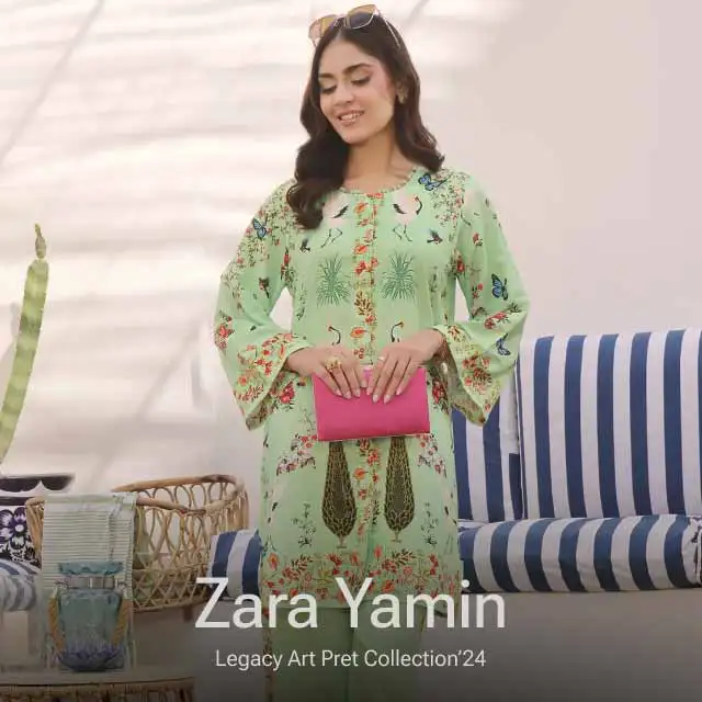Legacy Art by Zara Yamin Pret Collection 2024 | Sanaulla Store