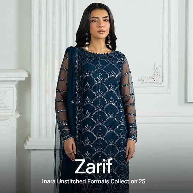 Inara by Zarif Unstitched Formals Collection 2025 | Sanaulla Store